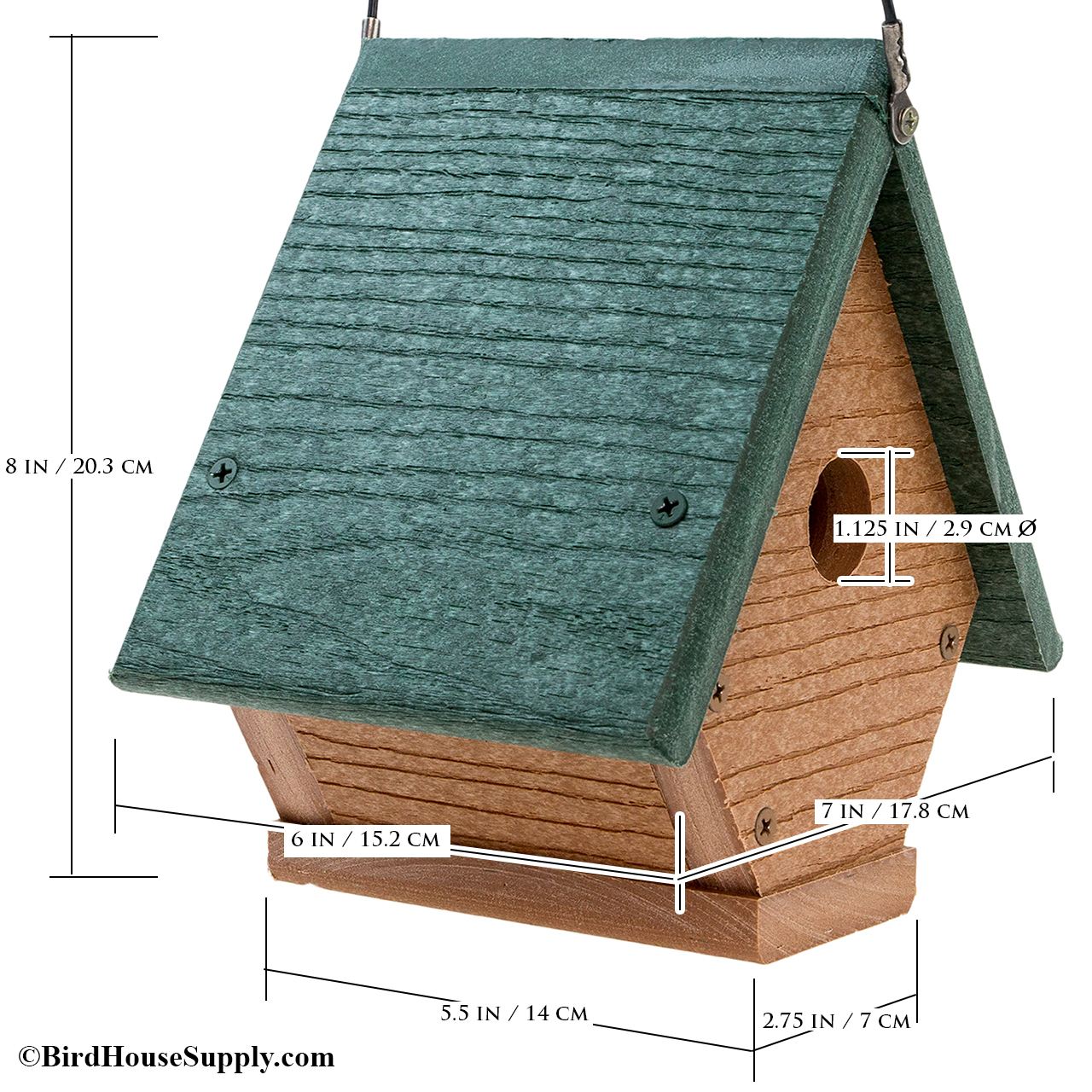 Woodlink Going Green Wren House Made in the USA