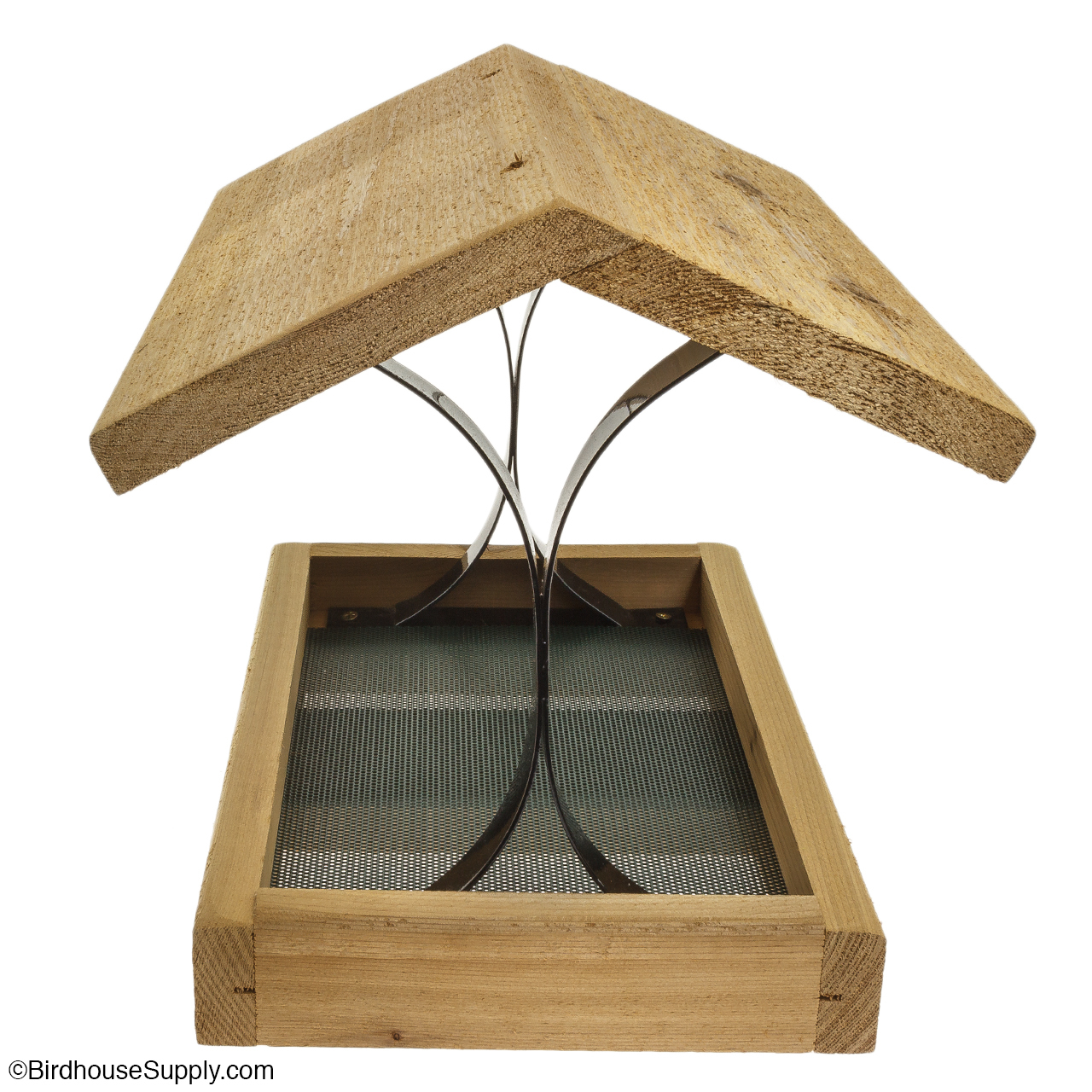 Woodlink Fly Thru Platform Bird Feeder in Cedar