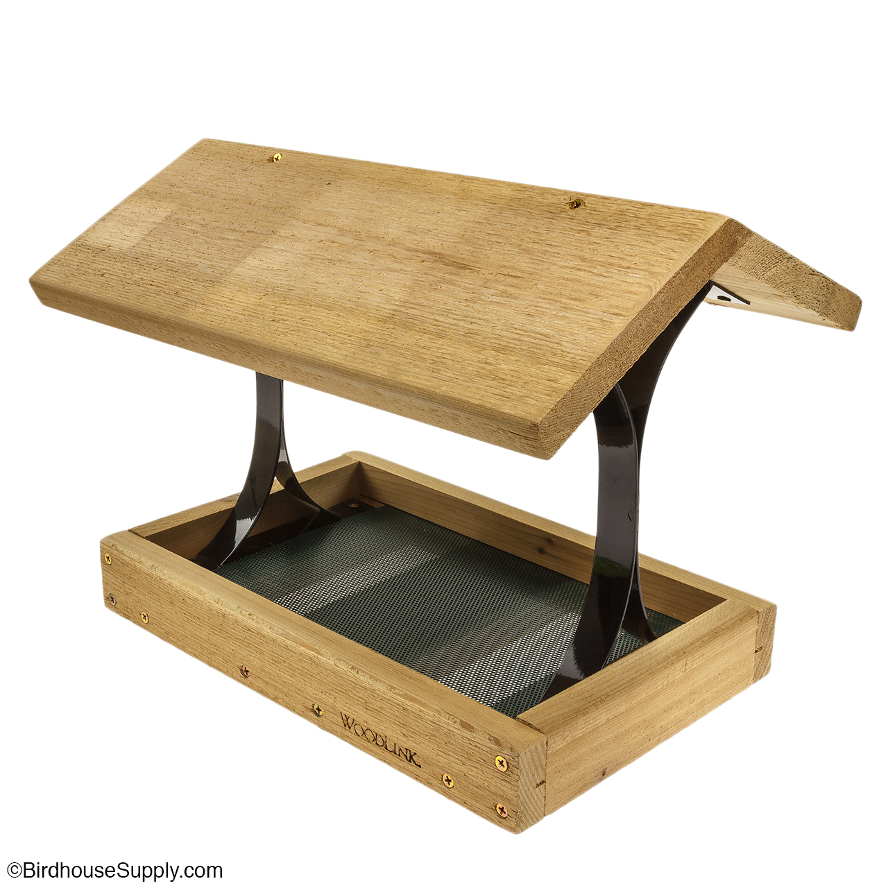 Woodlink Fly Thru Platform Bird Feeder in Cedar