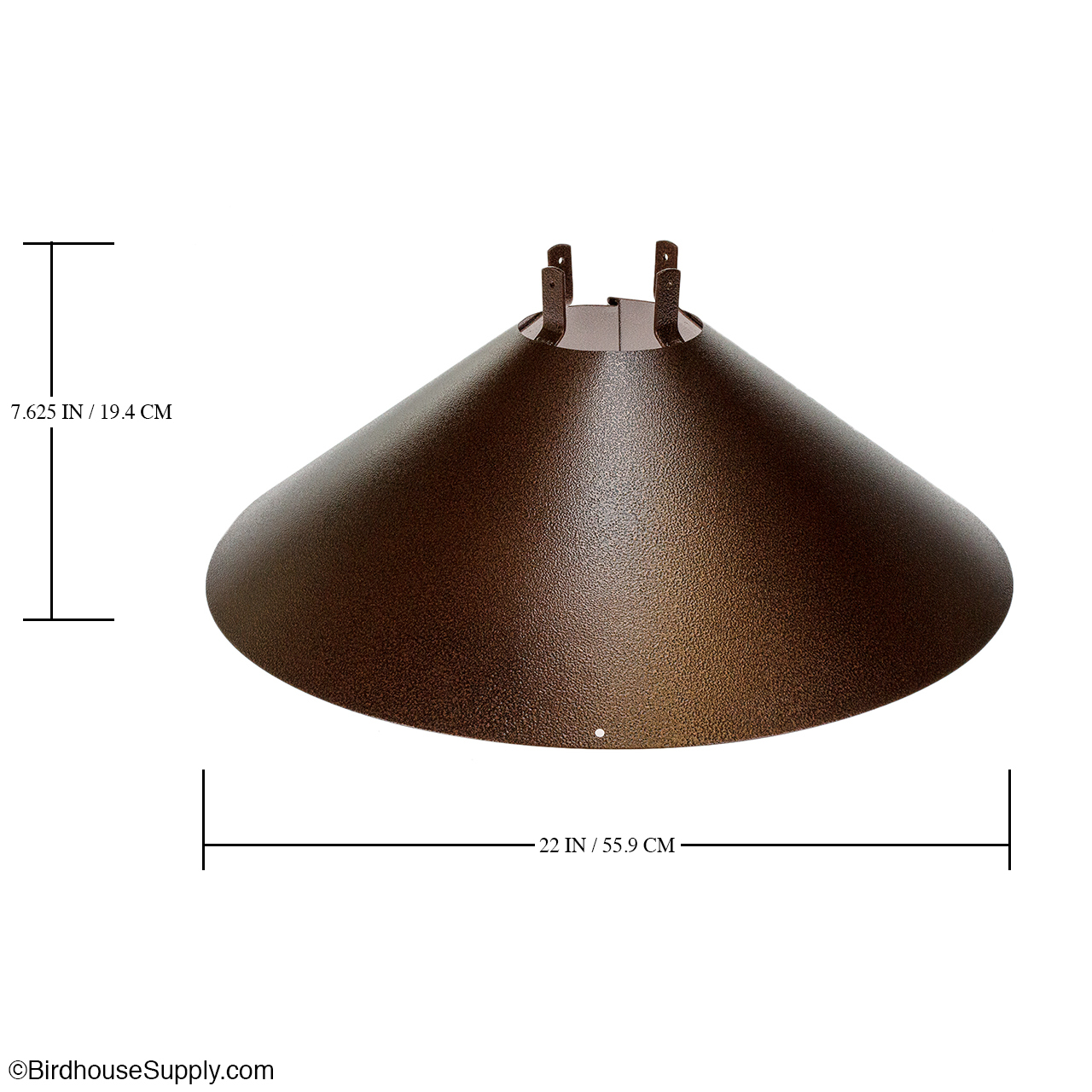 Post Mount Squirrel Baffle at birdhousesupply.com