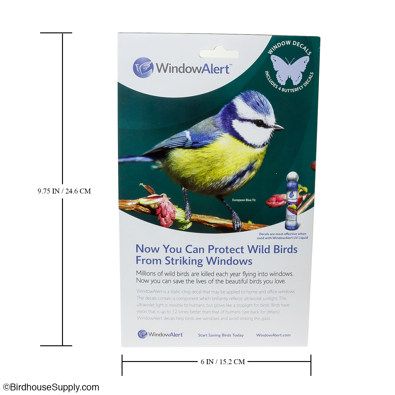 Protect Birds with Window Alert Butterfly Window Decals